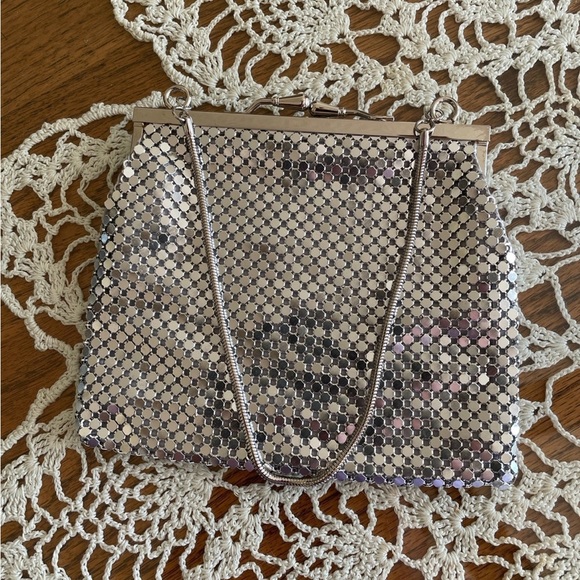 Impo | Bags | Impo Silver Meshsequined Handbag Purse | Poshmark